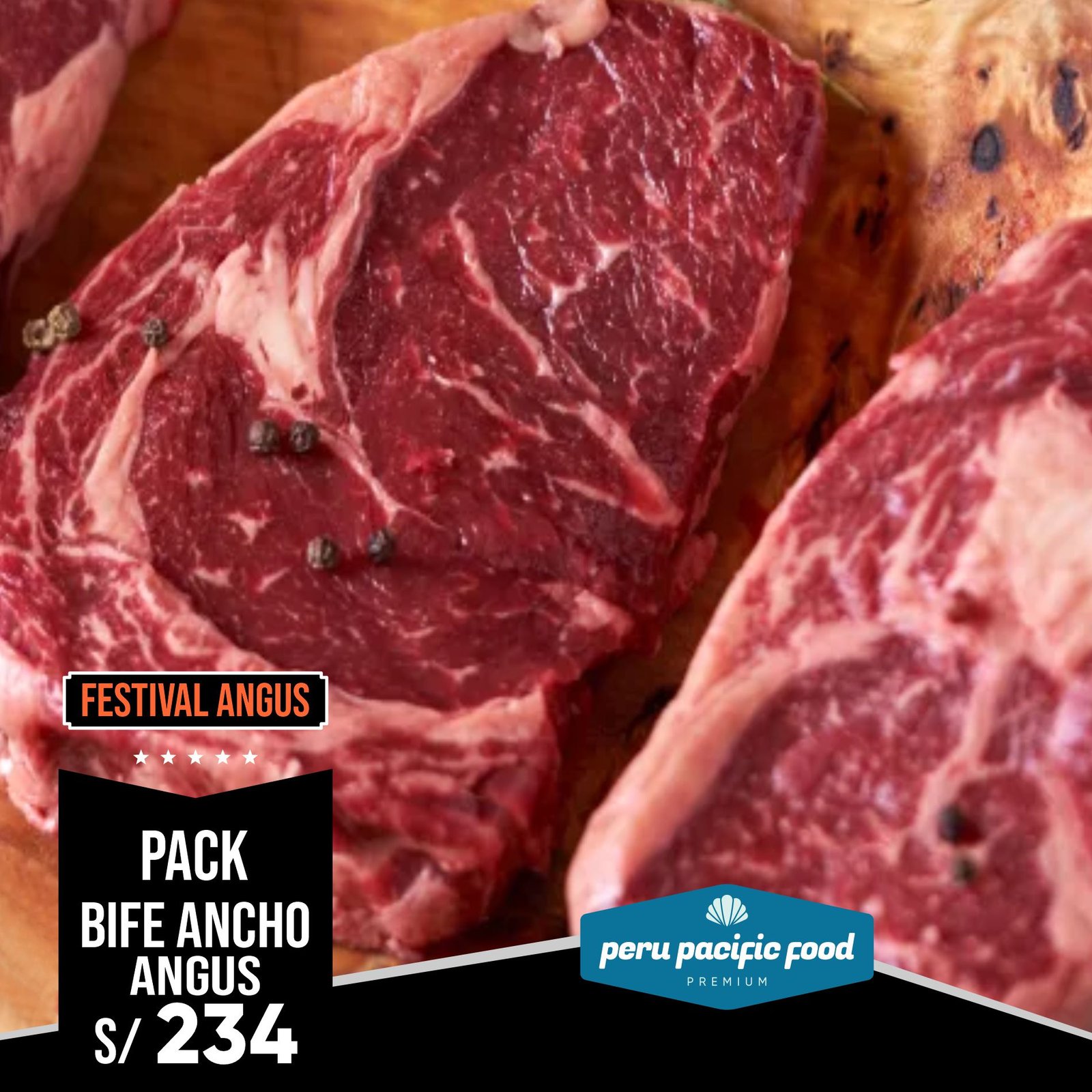 pack bife ancho - Peru Pacific Food